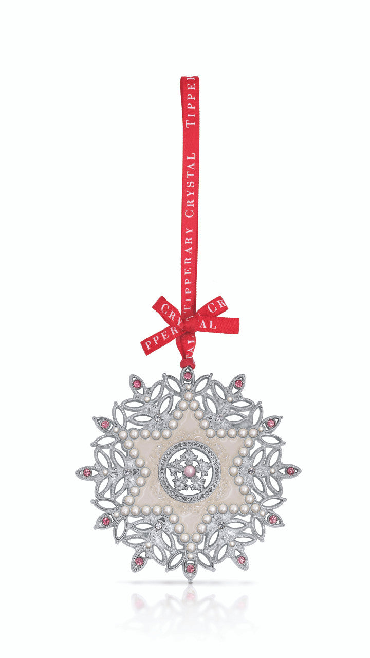 Tipperary Pearl Snowflake Christmas Decoration ...