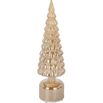 36cm Glass Rotating LED Tree – Amber | Christmas Lights and Trees ...
